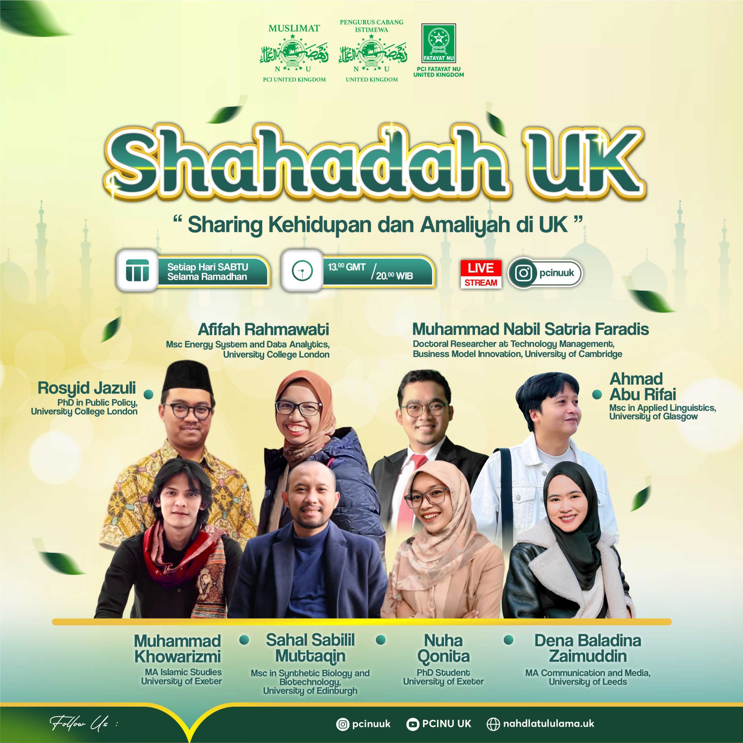SHAHADAH UK - PCINU UK